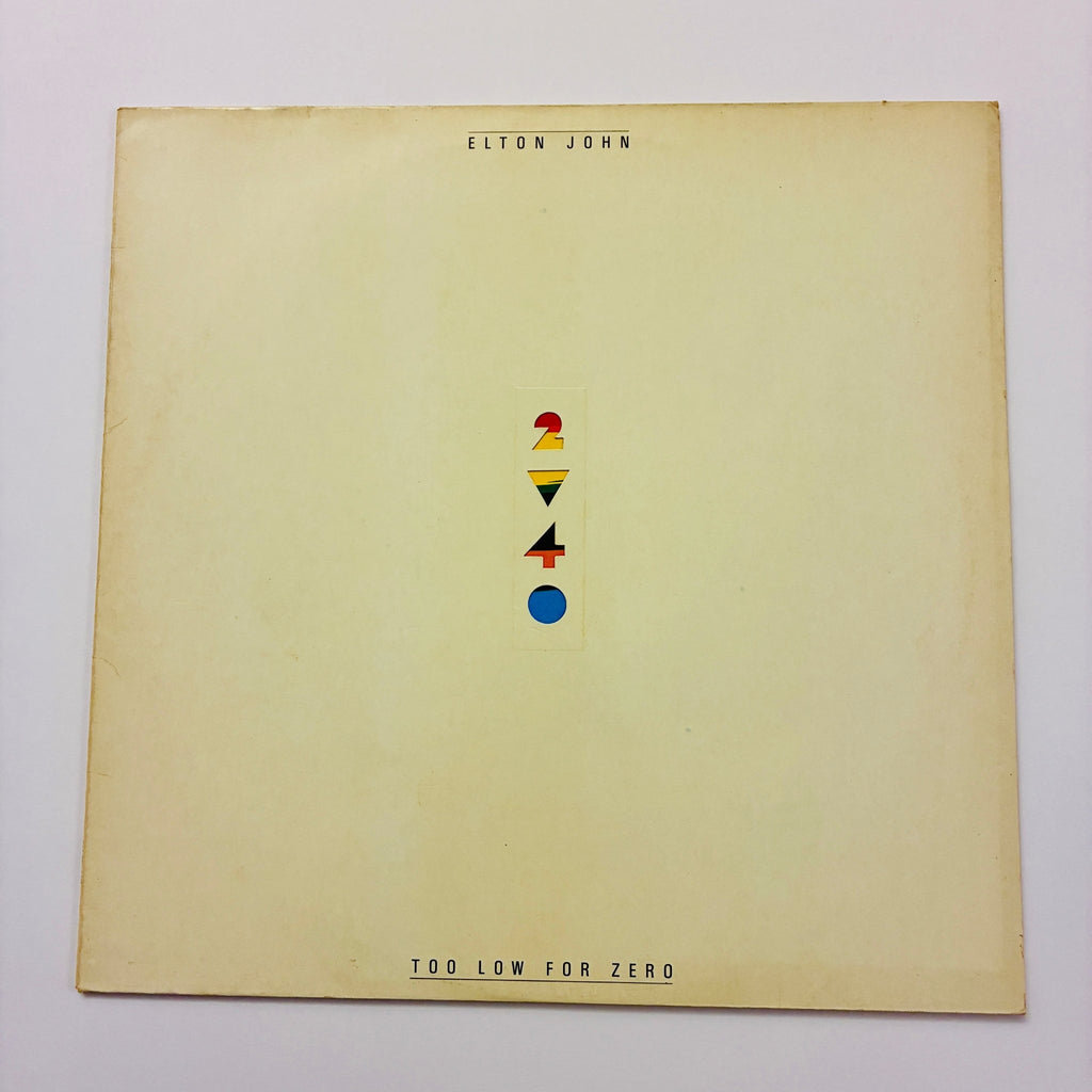 Elton John ‎– Too Low For Zero LP mit OIS (NM) – schallplattenparadis
